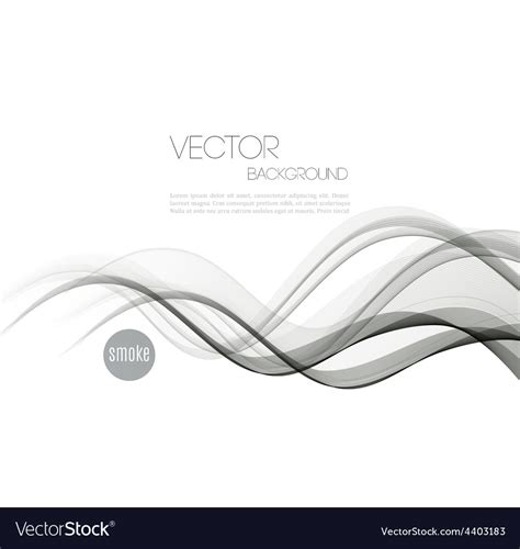 Abstract Curved Lines Background Template Vector Image