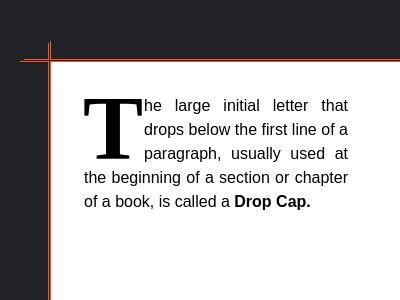 Drop Caps With Initial Letter CSSence Com