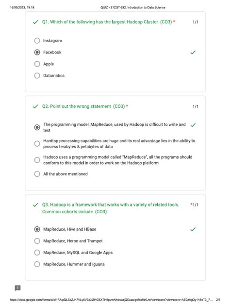 Ids Quiz Pdf