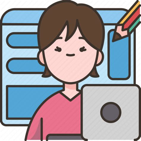 Webpage Designer Programmer Content Blogger Icon Download On