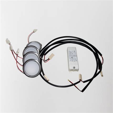 4 Led Light Conversion Kits Polished Steel