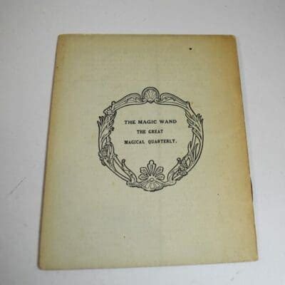 The History Of The Magic Wand” 1923 Magic Collectibles