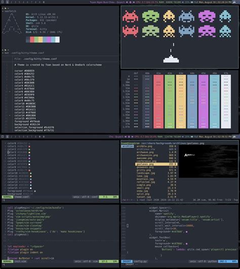 Qtile Simple Qtile Runixporn