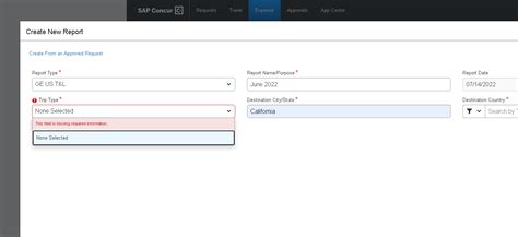 trying to create new report sap concur community