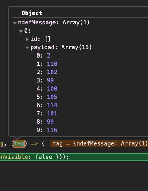 nfc scanning issue for ios [ndefmessage] for android [tag] · issue 329