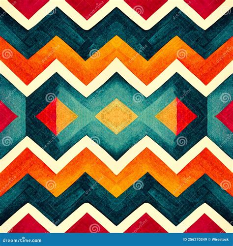 Chevron Herringbone Zig Zag V Shape Seamless Pattern Stock Illustration Illustration Of