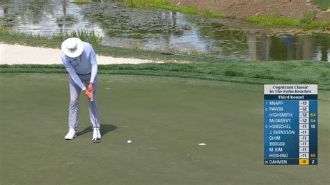 Joel Dahmen converts for birdie at Cognizant Classic