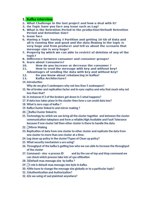 Kafkainterview Pdf