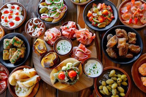 Authentic Spanish Tapas With A Variety Of Small Plates Premium Ai