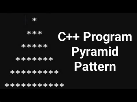C Program Pyramid Pattern Cpp Programming Patterns Question YouTube