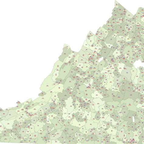 Virginia Zip Code Maps Your Vector