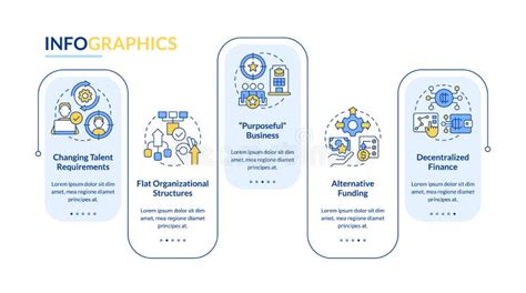 Punditized Business Trends Blue Rectangle Infographic Template Stock Vector Illustration Of