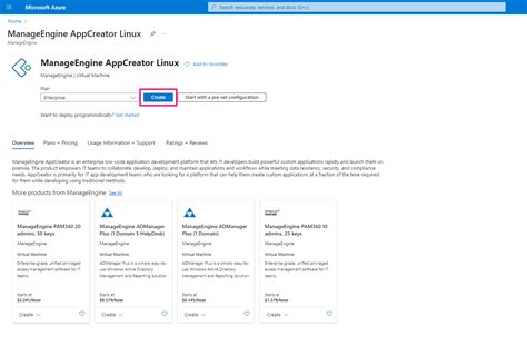 Installing On Azure ManageEngine AppCreator Help