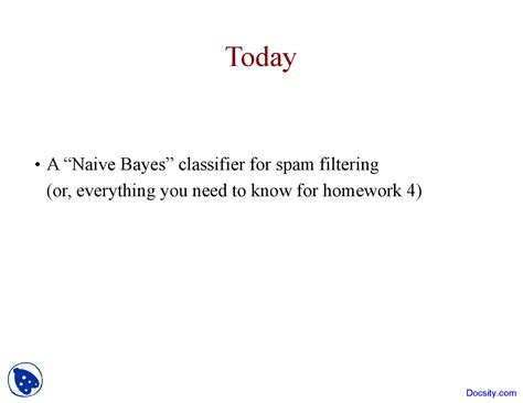 Naive Bayes Computer System Modeling Fundamentals Lecture Slides