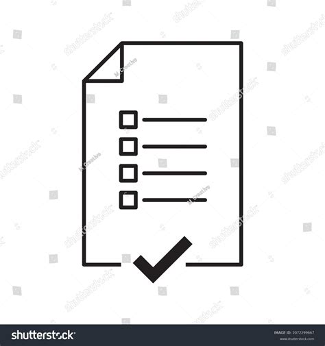 Approve Checklist Vector Icon Design Template Stock Vector Royalty Free Shutterstock