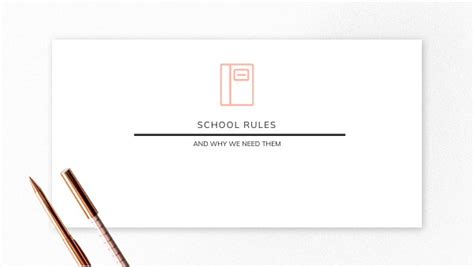 School Rules Genially