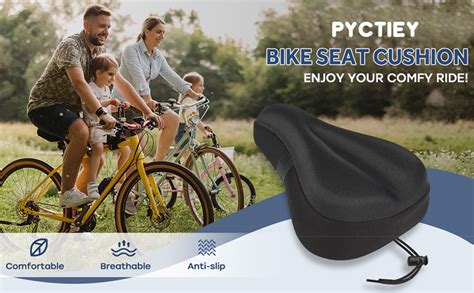 Bike Seat Cushion Padded Gel Bicycle Saddle Cushion With Waterproof