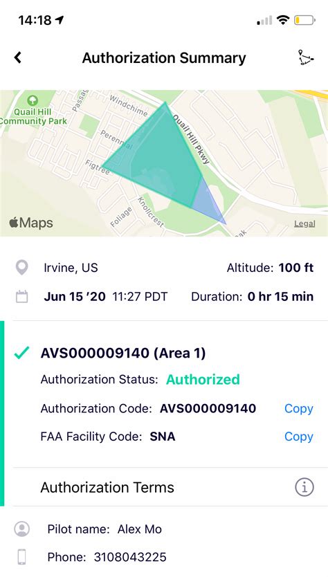Laanc Authorization Ios App Avision Knowledge Base