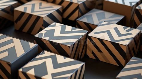 Interlocking Box Pattern Stock Illustration Illustration Of Angle 361158226