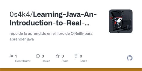 Github 0s4k4learning Java An Introduction To Real World Programming With Java Repo De Lo