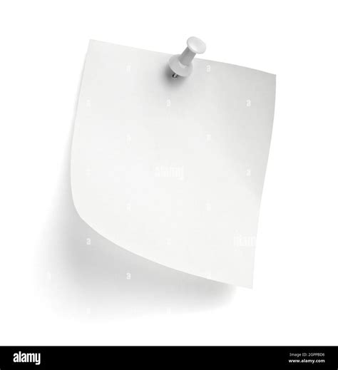 Note Paper Push Pin Message Red White Black Stock Photo Alamy