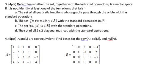 Solved Determine Whether The Set Together With The