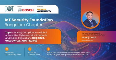 Iot Security Foundation Bangalore Chapter On Linkedin Automotivecybersecurity Compliance