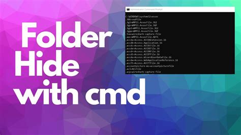 How To Hide Folder With Cmd Folder Hide YouTube