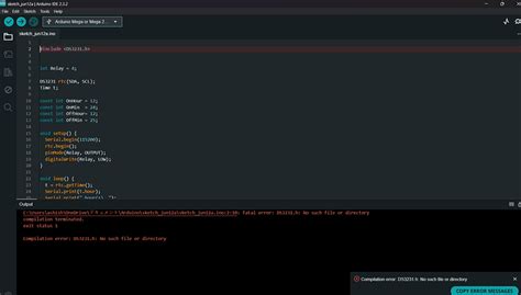 Fatal Error During Compilation Programming Arduino Forum