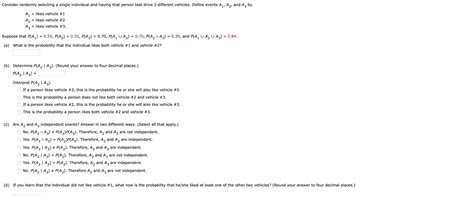 Solved Consider Randomly Selecting A Single Individual And