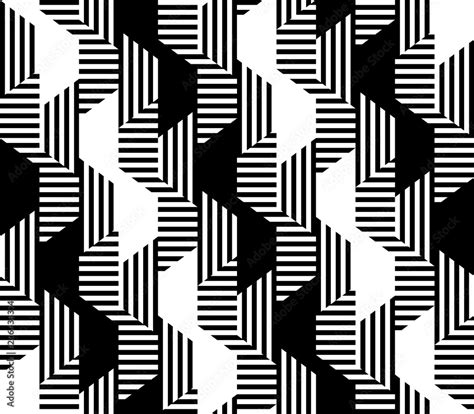 Abstract Geometric Shapes Black And White