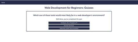 seeing the last question and options at the end of the quiz · issue 133 · microsoft web dev for