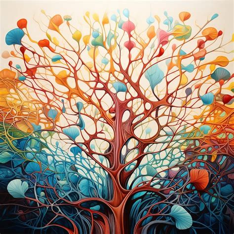 Premium Photo An Abstract Representation Of Neural Pathways And