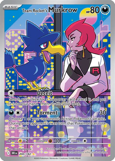 Team Rockets Murkrow · Destined Rivals Dri 200 ‹ Pkmncards