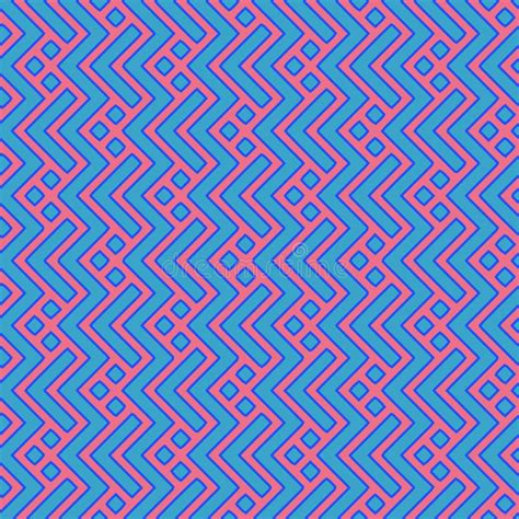 Seamless Vertical Zigzag Texture Fabric Print Pattern Blue Red Vector