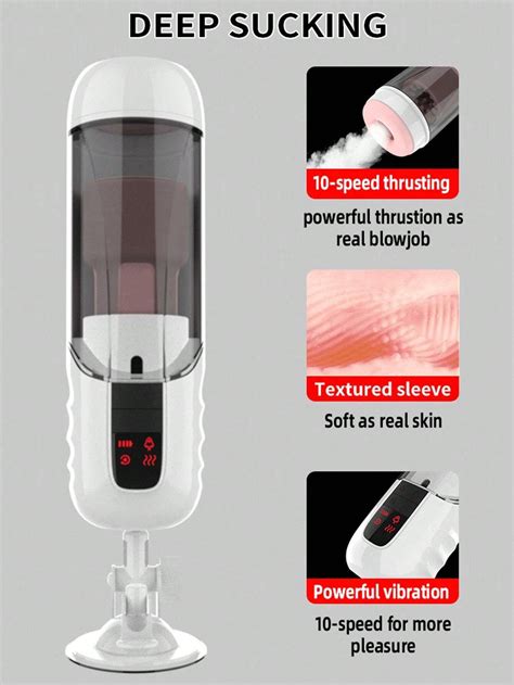 Male Sex Toy Cup Adult Toy Automatic Hands Free Vibrator Pocket Vaginal Massager With 10 Push