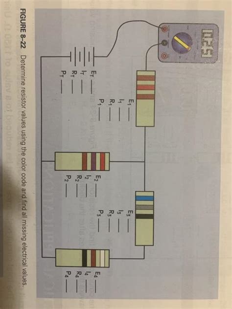 Solved Use The Color Code To Find The Resistor Values In Chegg