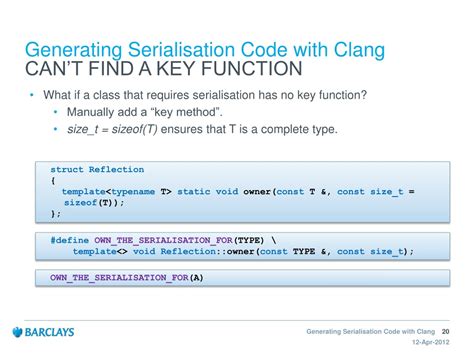 Ppt Generating Serialisation Code With Clang Powerpoint Presentation Id9197341