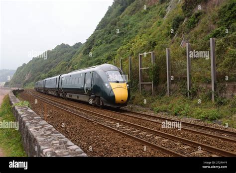 Br Class 802 Intercity Express Train No 802019 Runs Alongside The Seawall At Teignmouth With