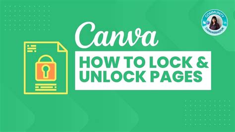 How To Unlock And Lock Pages In Canva Partially And Fully Digital