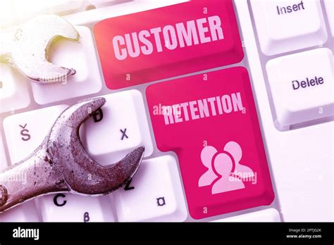 Writing Displaying Text Customer Retention Word For Activities Companies Take To Reduce User