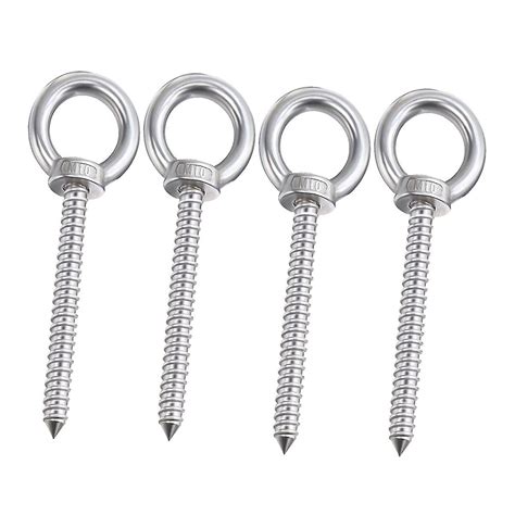 Heavy Duty Eye Hooks Self Tapping Eyelet Screw Load Capacity 700lbs
