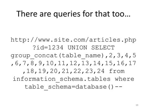 Sql Injection Attacks And Prevention Pptx