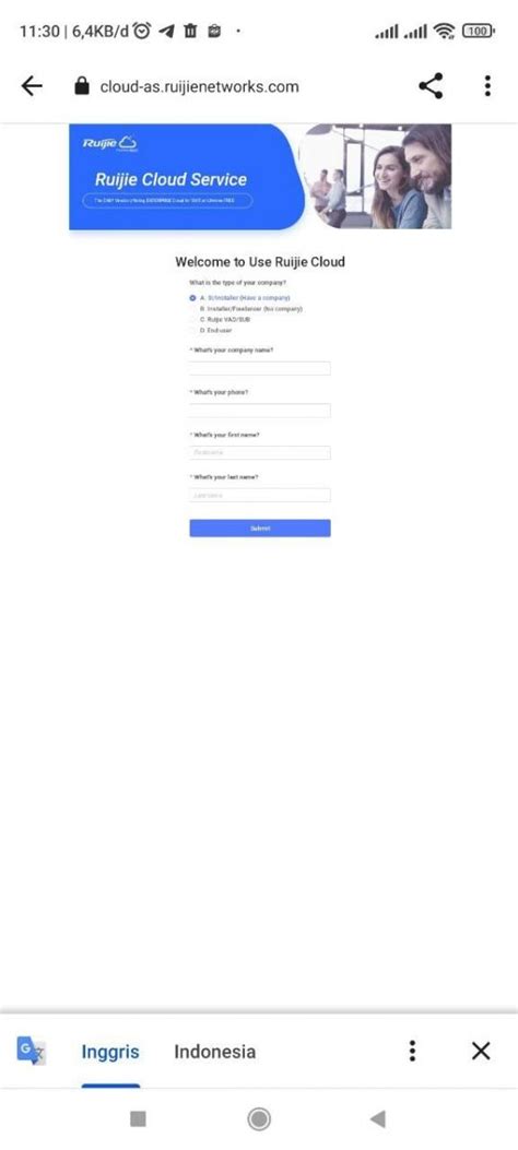 Menghubungkan Access Point Ruijie Dengan Router Mikrotik Menggunakan Ruijie Cloud