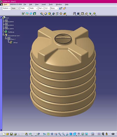 Shripad C Desai On Linkedin Catia V5 Part Design Water Tank