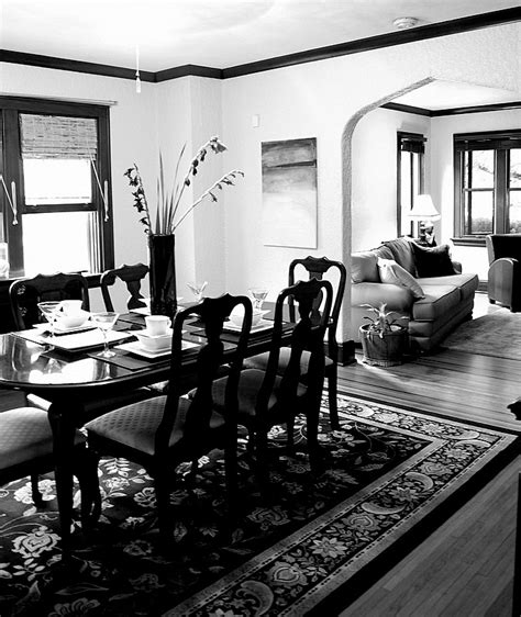 Transitional Dining Room Space Planning Of An Open Area