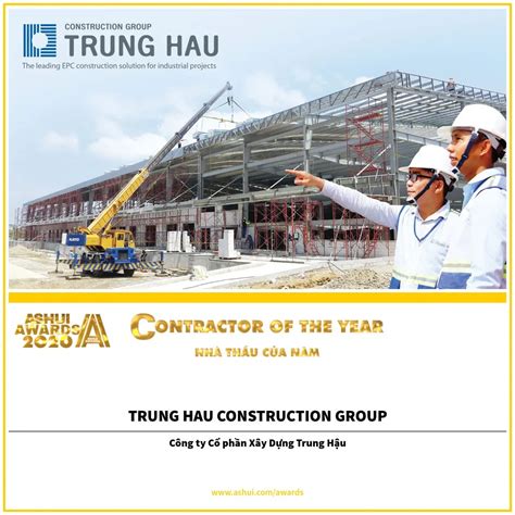 Trung HẬu Wins Contractor Of The Year 2020 Award Trung Hau