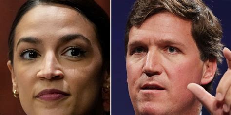 Alexandria Ocasio Cortez Rips Tucker Carlson Audience Over Death Threats