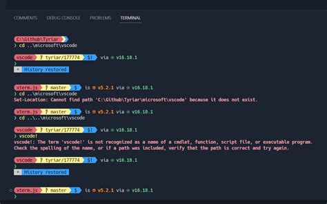 revived terminals should take latest command s cwd into account · issue