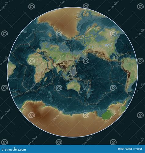Philippine Sea Tectonic Plate Wiki Lagrange Oblique Boundarie Stock Illustration